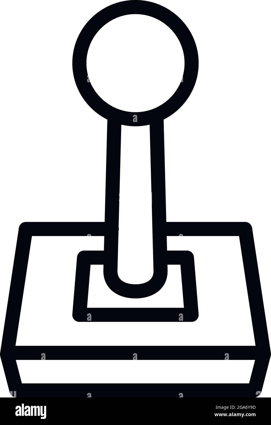 Gamer joystick icon. Outline gamer joystick vector icon for web design ...