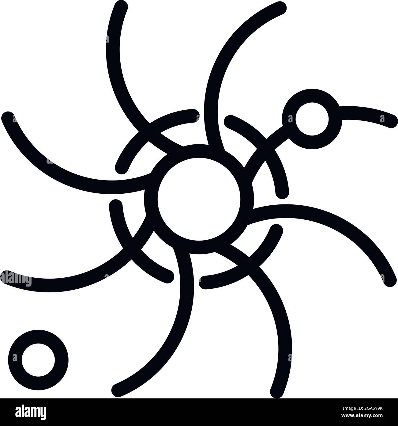 Space vortex icon. Outline space vortex vector icon for web design ...