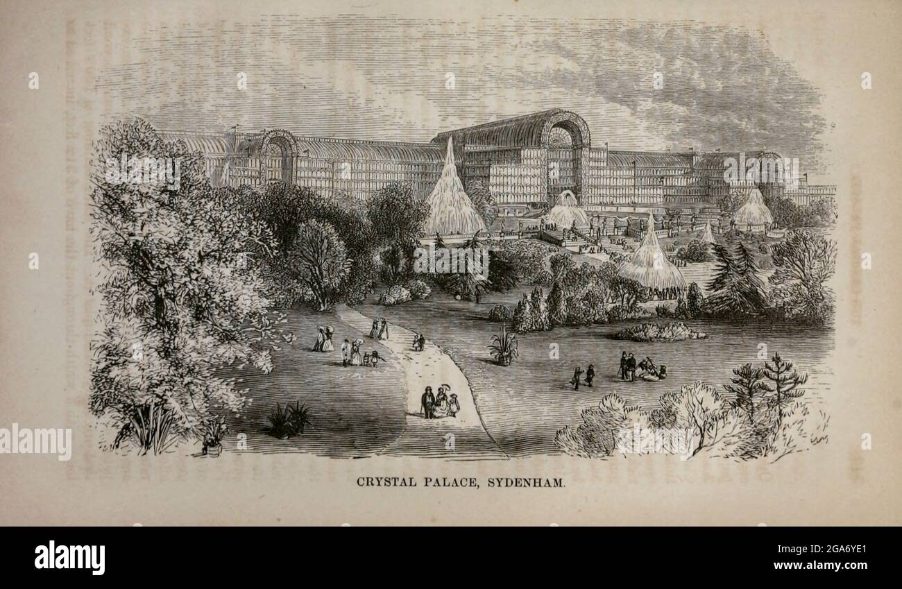 Crystal Palace Sydenham From the book ' London and its environs : a ...