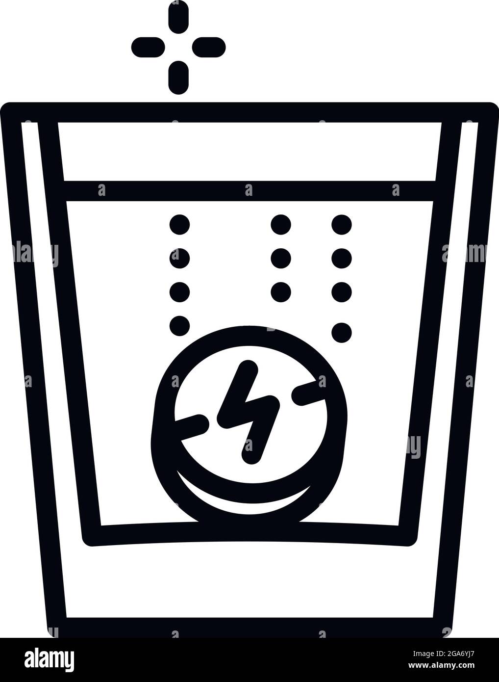 Water protein pill icon. Outline Water protein pill vector icon for web ...