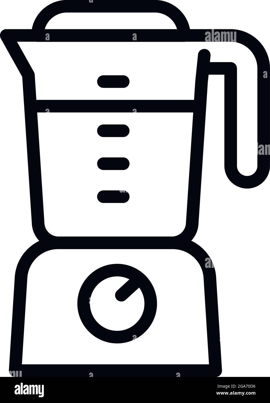 Food mixer icon. Outline Food mixer vector icon for web design isolated ...