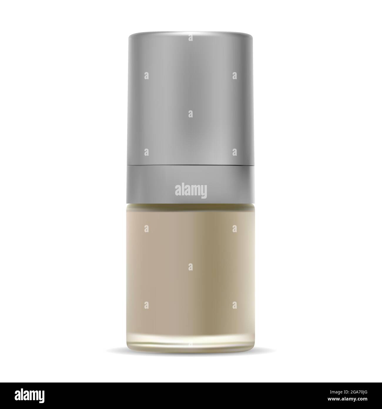 Glass cosmetic bottle mockup. Beauty cream vector design. Makeup toner ...