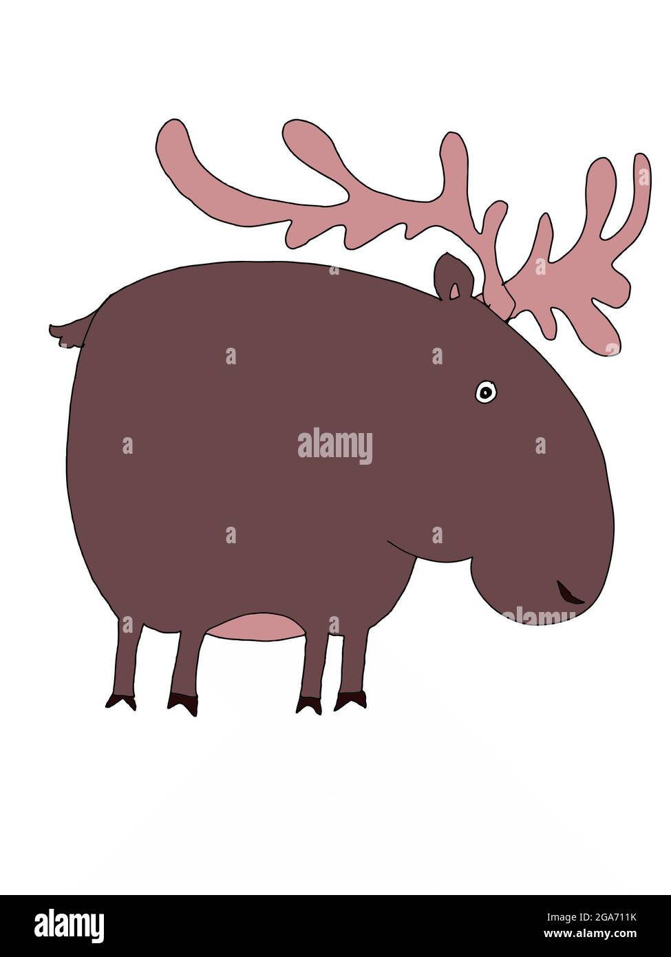 Cartoon reindeer hi-res stock photography and images - Alamy