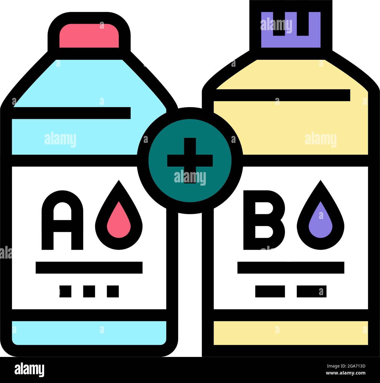 liquid resin art color icon vector illustration Stock Vector Image ...