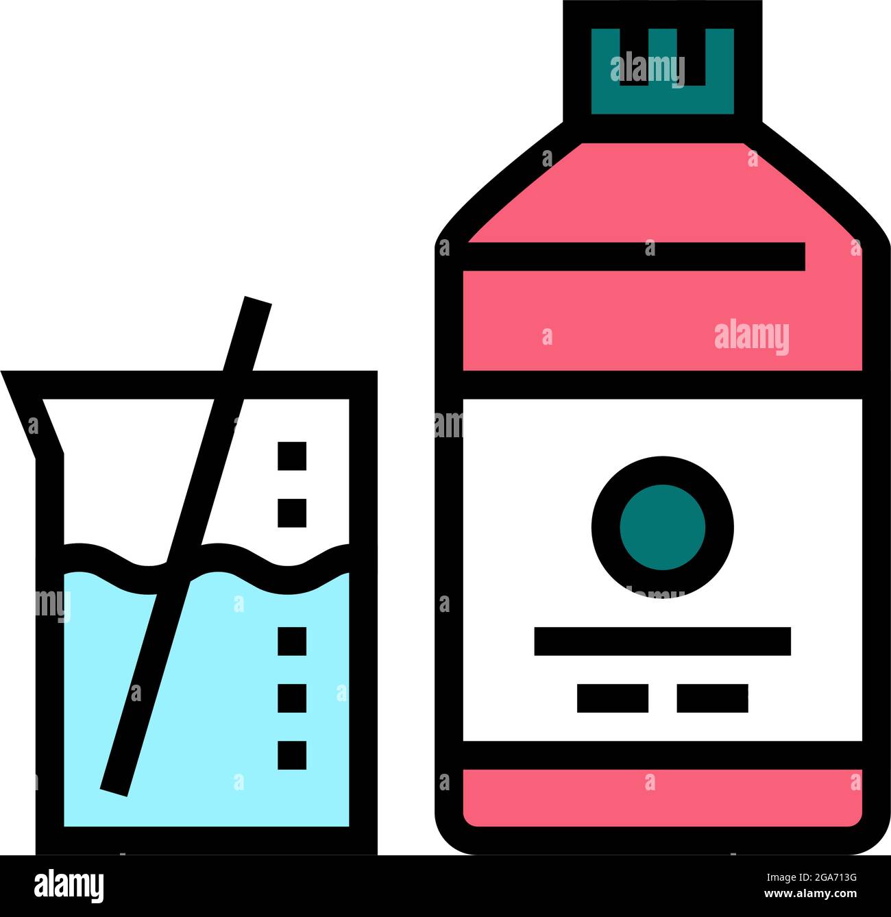 mixing liquid for resin art color icon vector illustration Stock Vector ...