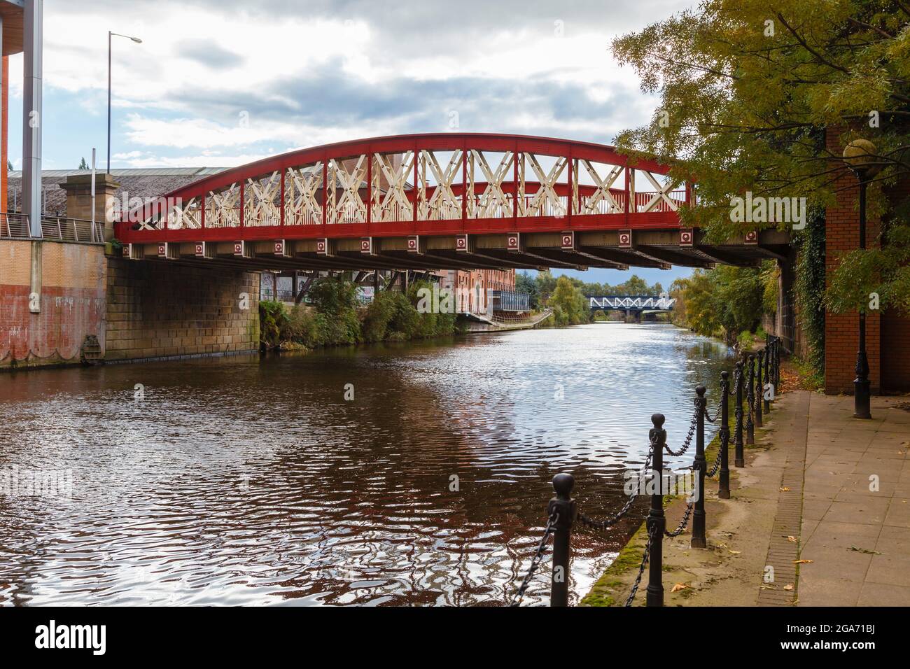 Arch Bridge Iron Victorian England City Road Outside Street High ...