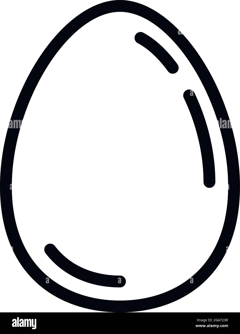 Egg icon. Outline Egg vector icon for web design isolated on white background Stock Vector Image ...