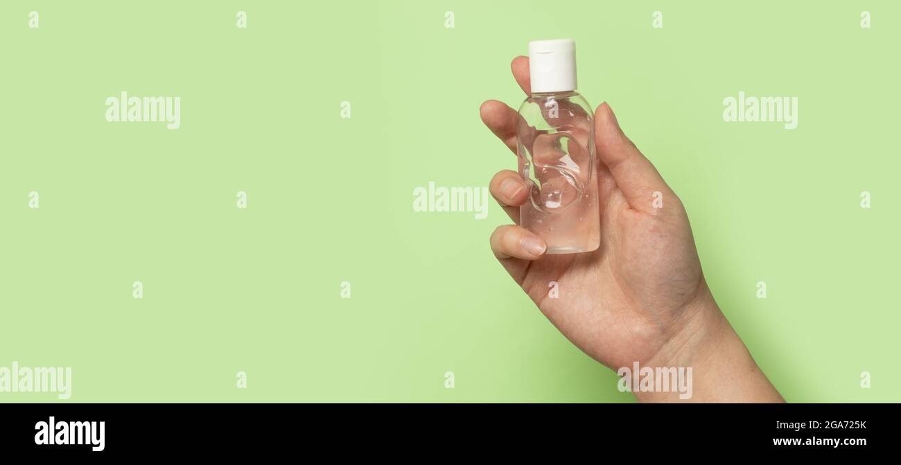 Personal hygiene. Antibacterial, hydro alcoholic gel, ethyl alcohol ...
