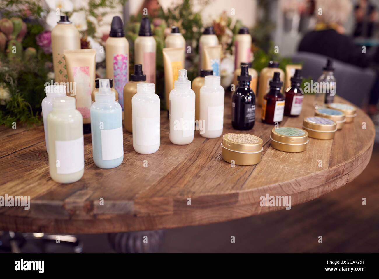Hair products on display in hi-res stock photography and images - Alamy