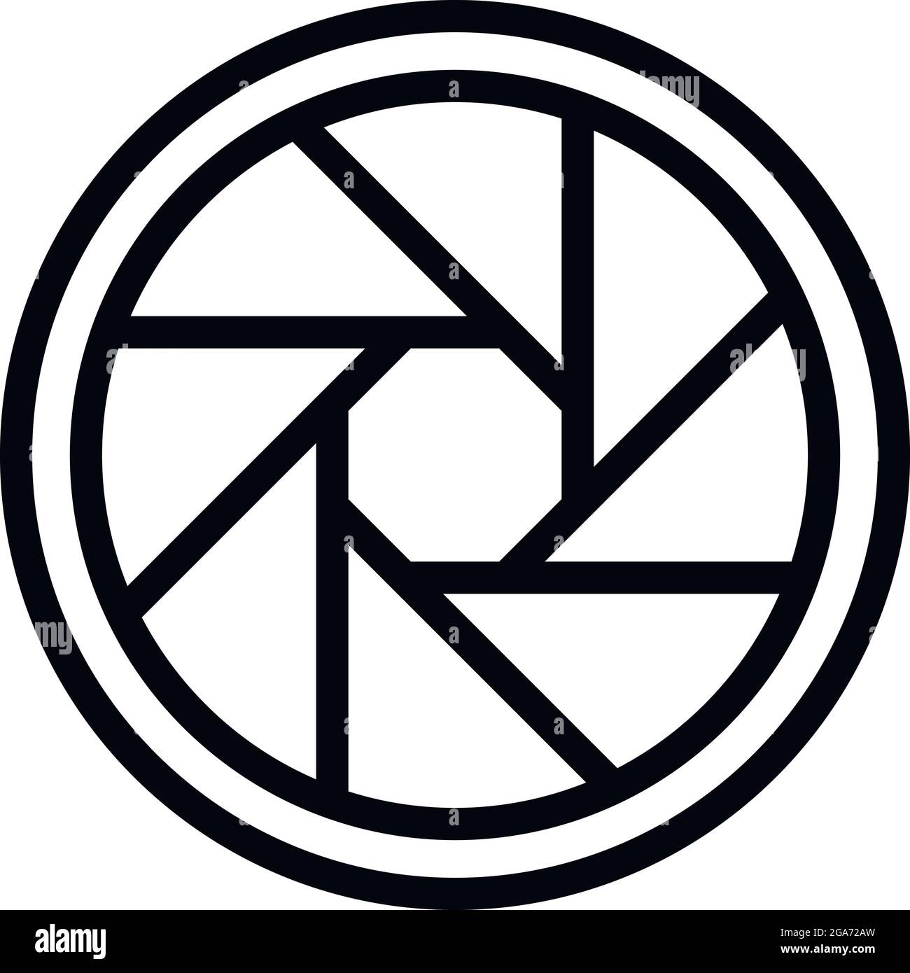 Camera lens icon. Outline Camera lens vector icon for web design ...