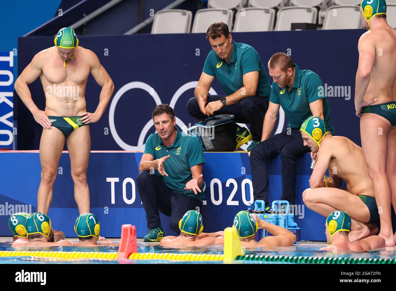 Tokyo, Japan. 29th July, 2021. Elvis Fatovic, head coach of Australia ...