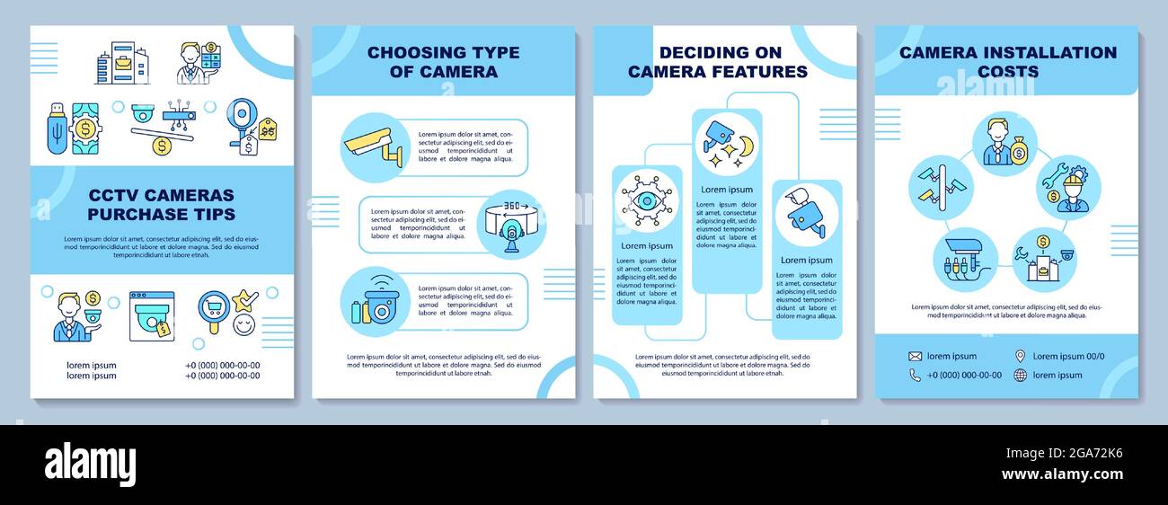 Video camera brochure flyer Stock Vector Images - Alamy