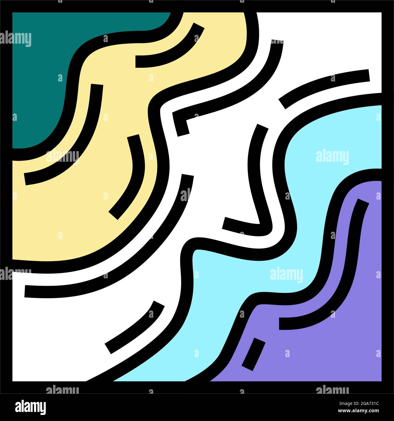 picture resin art color icon vector illustration Stock Vector Image ...