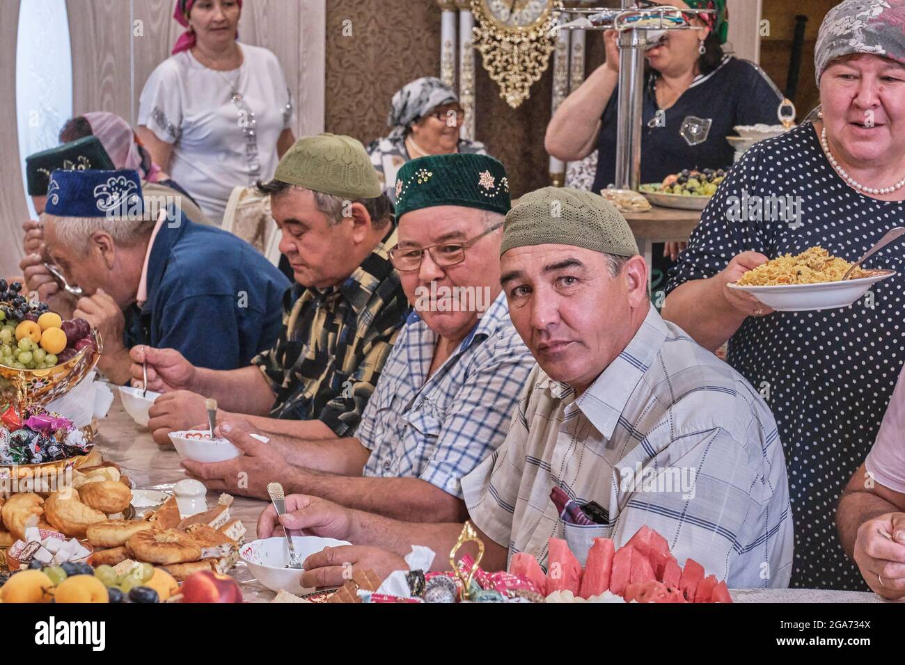 Local residents of Siberian village celebrate Muslim holiday Kurban ...