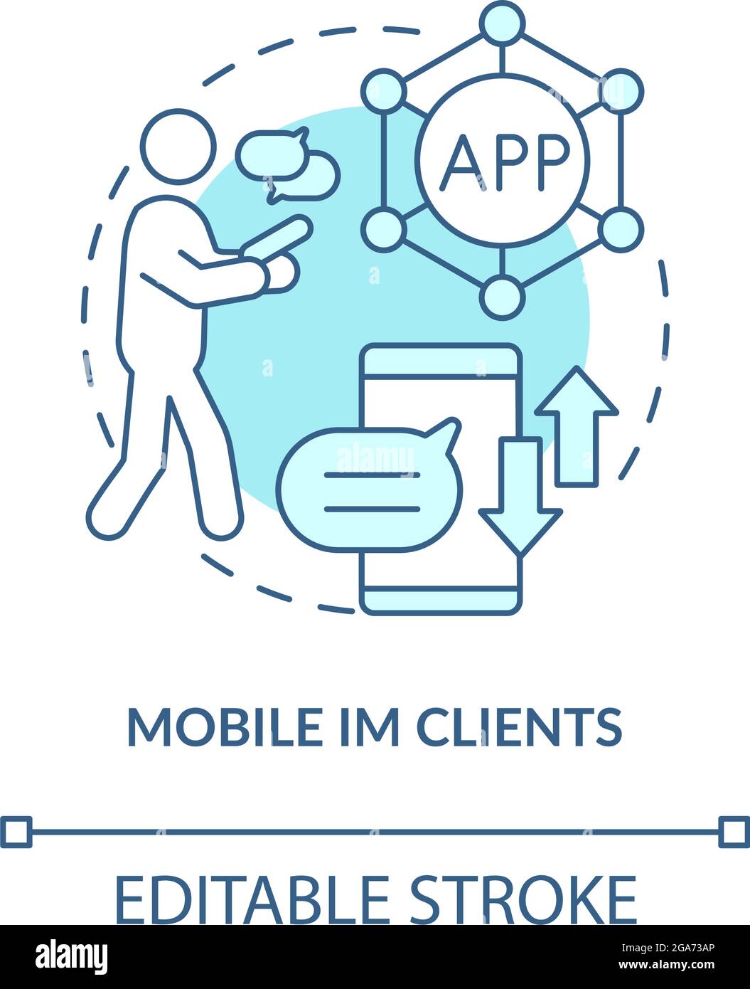 Instant messaging im Stock Vector Images - Alamy