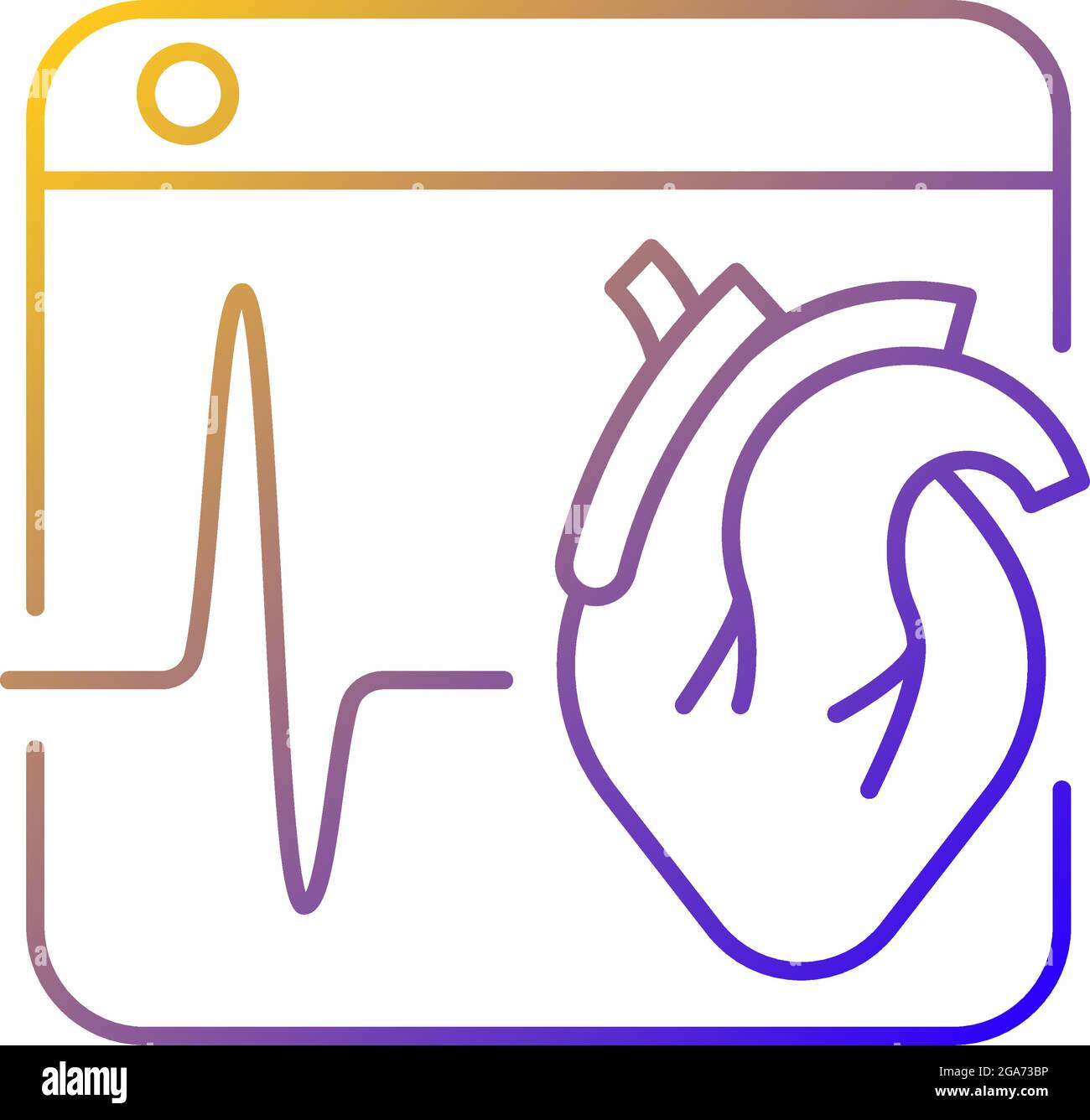 Medical platforms gradient linear vector icon Stock Vector Image & Art ...