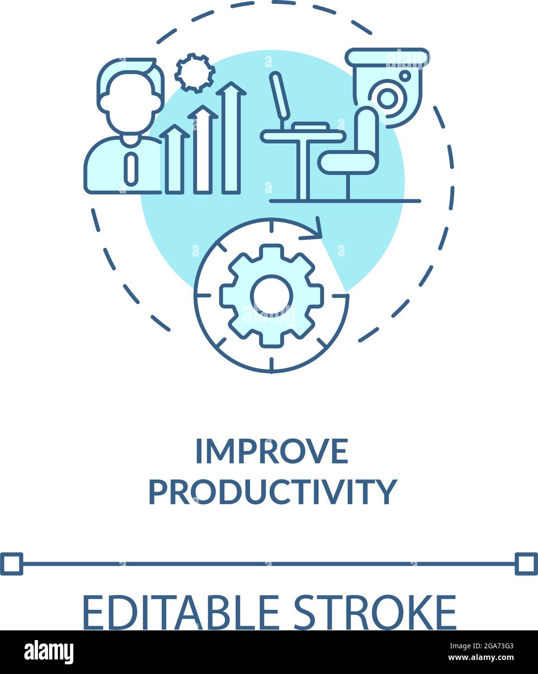 Improve productivity concept icon Stock Vector Image & Art - Alamy