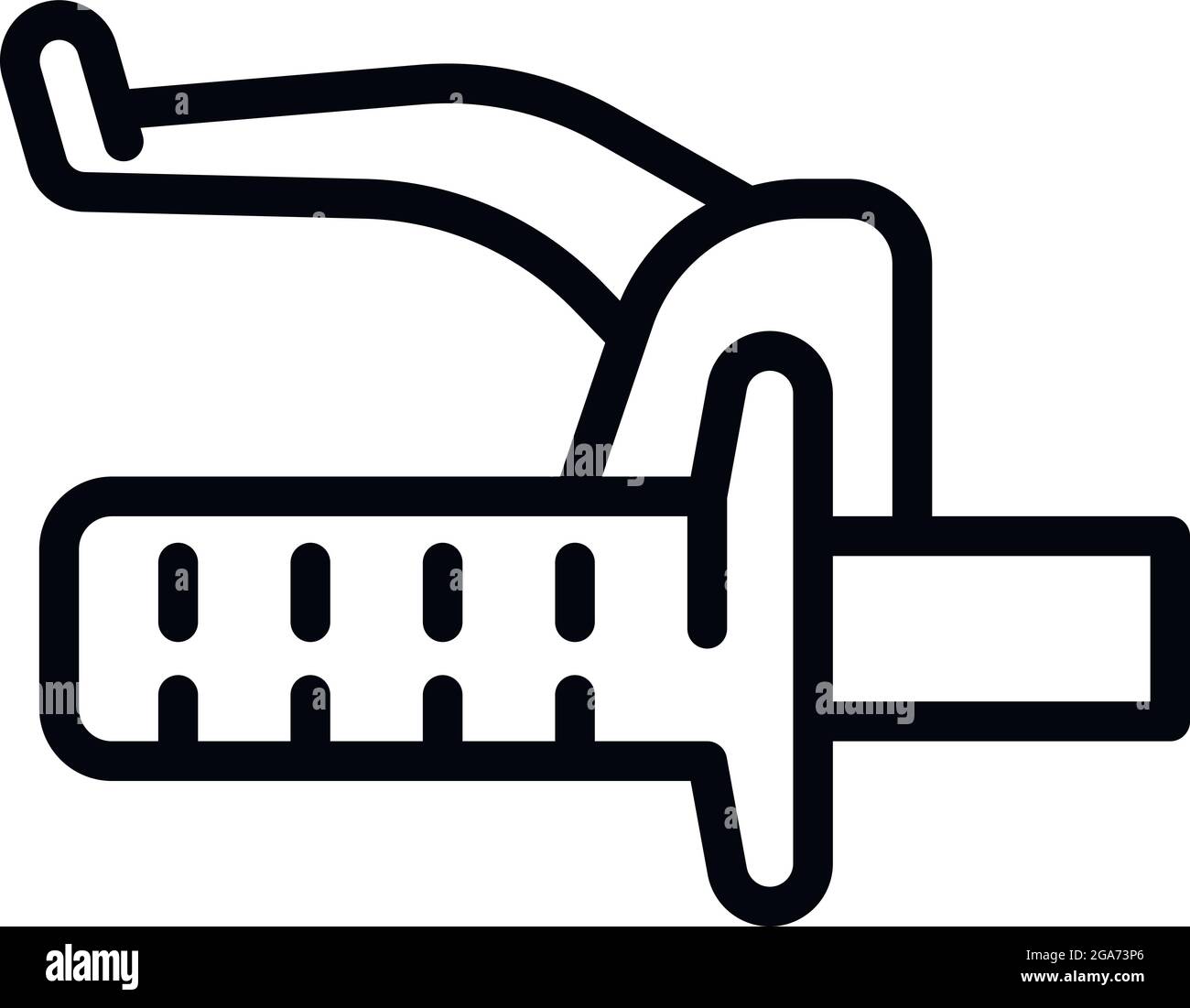 Bike brake flip icon. Outline Bike brake flip vector icon for web ...