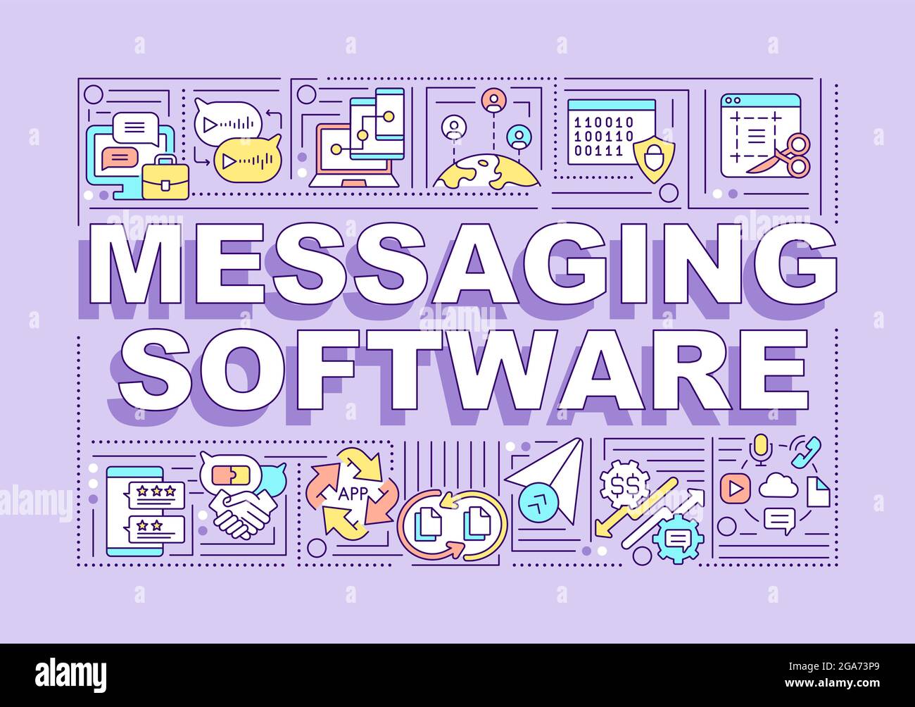 Texting software Stock Vector Images - Alamy