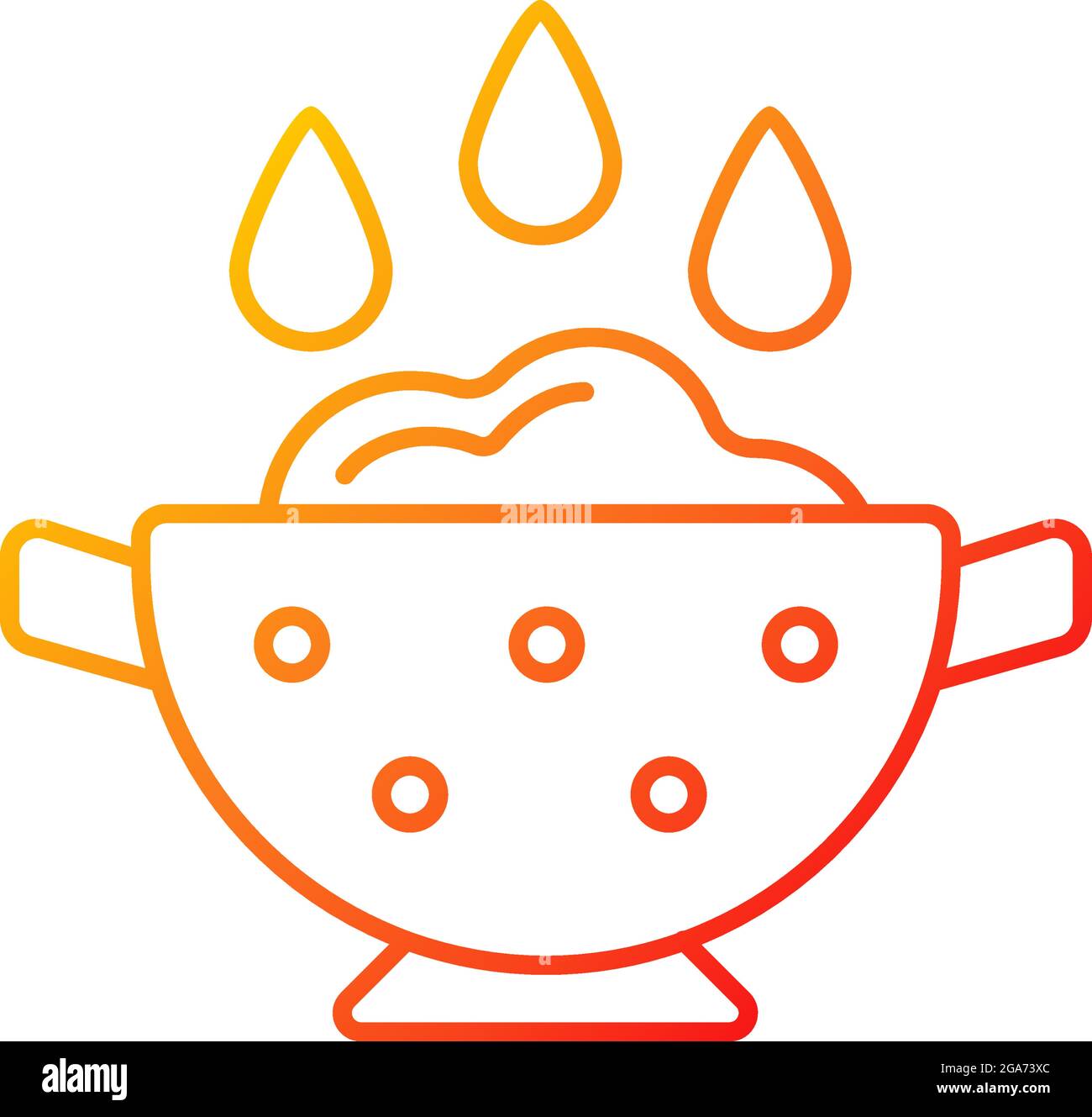 Rinse cooking ingredient gradient linear vector icon Stock Vector Image & Art - Alamy