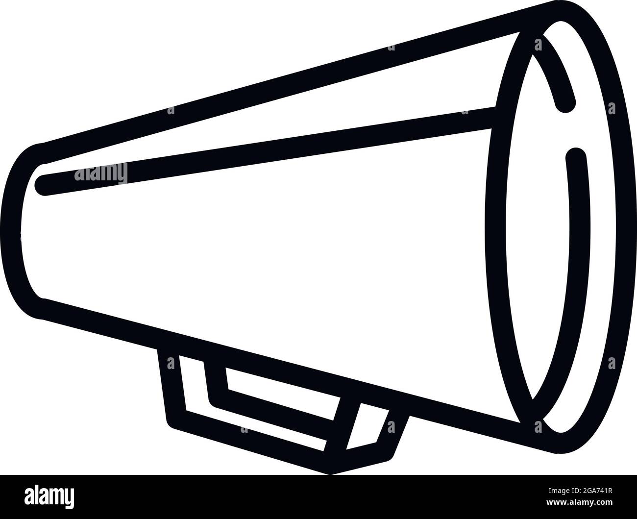 Movie megaphone icon. Outline Movie megaphone vector icon for web ...