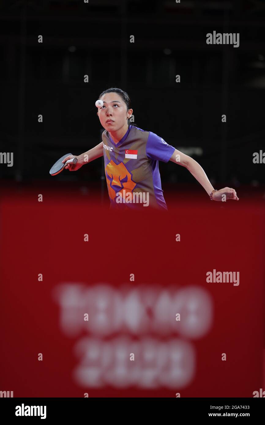Tokyo, Japan. 29th July, 2021. Singapore's Yu Mengyu competes during ...