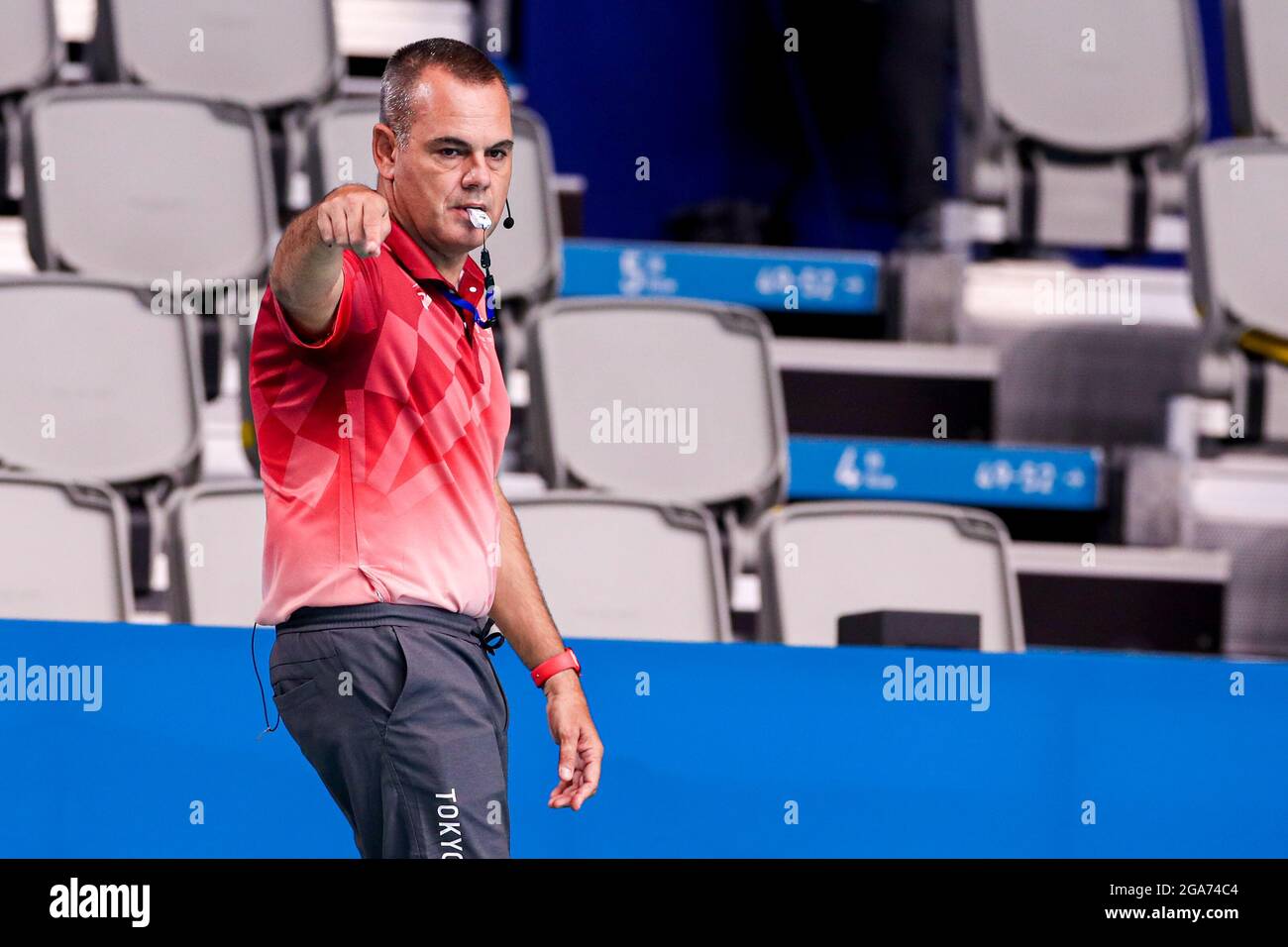 TOKYO, JAPAN - JULY 29: Referee Georgios Stavridis (GRE) during the ...