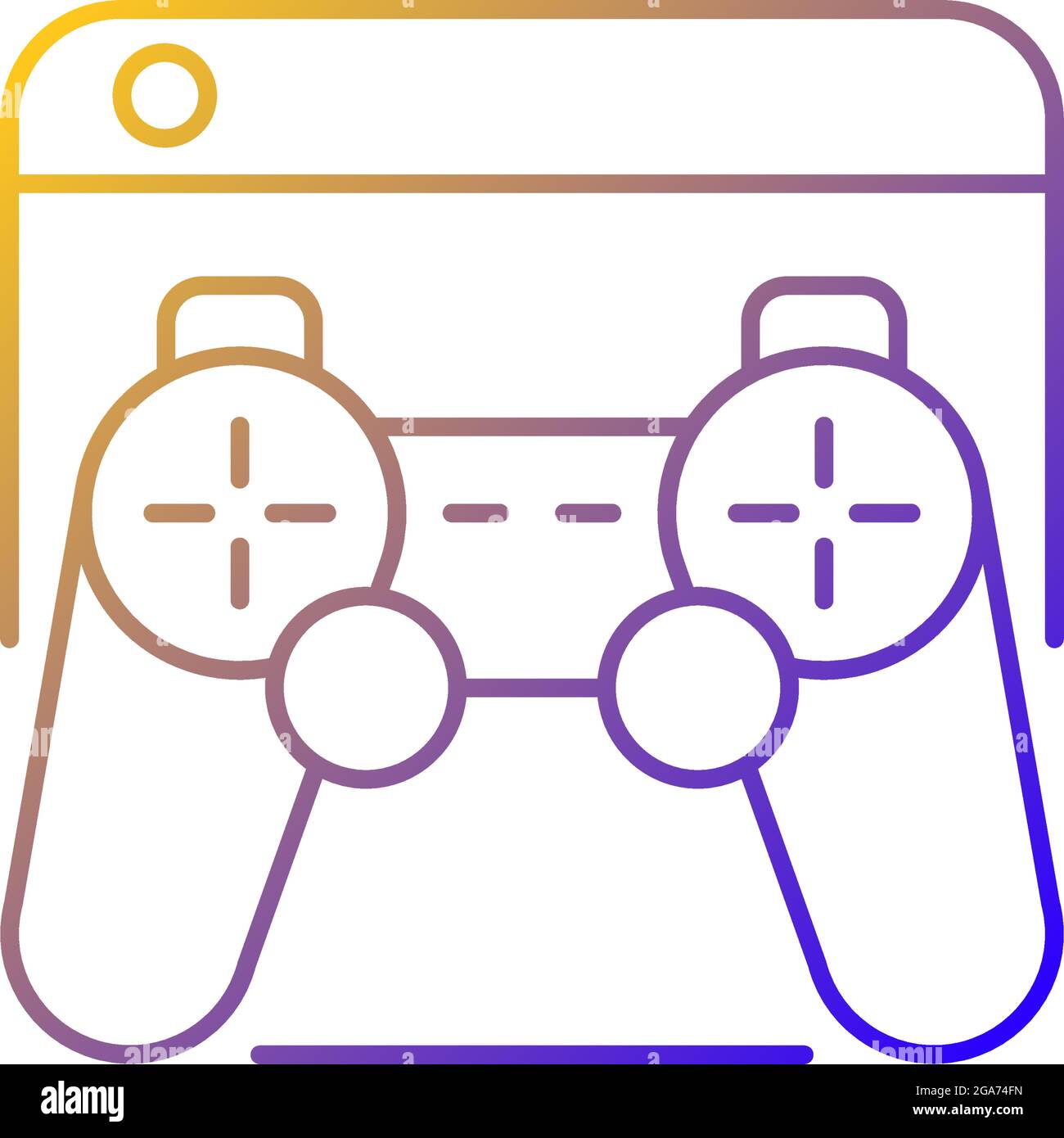 Game platforms gradient linear vector icon Stock Vector Image & Art - Alamy