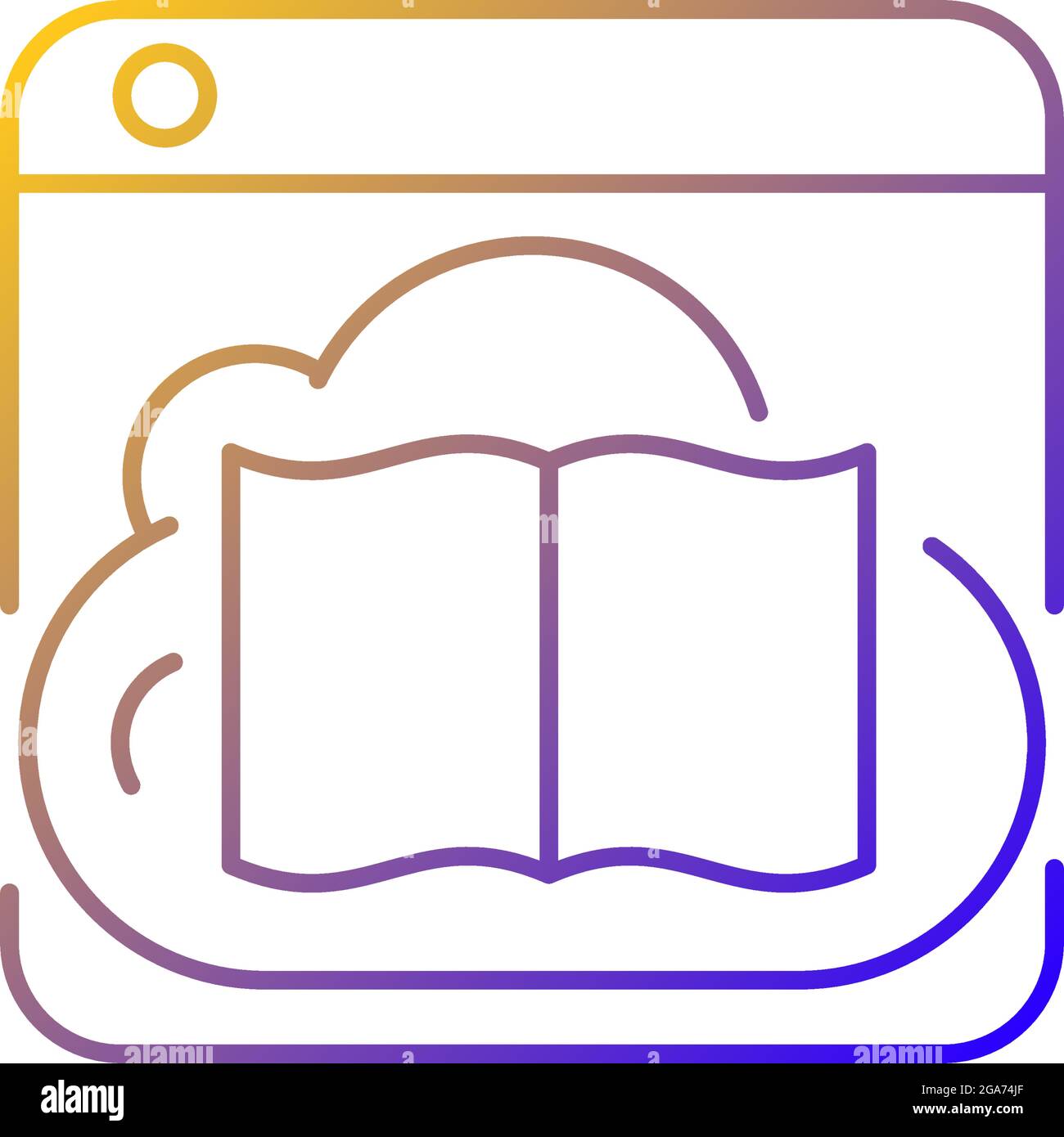 Online Library Gradient Linear Vector Icon Stock Vector Image And Art Alamy