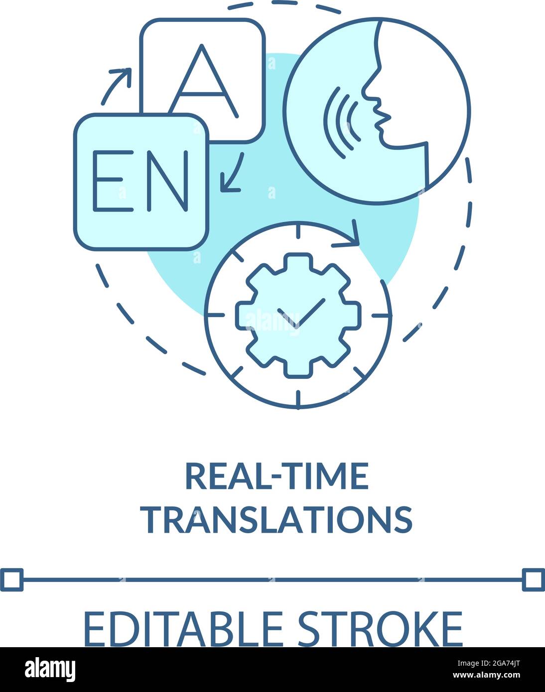 Voice translation Stock Vector Images - Alamy