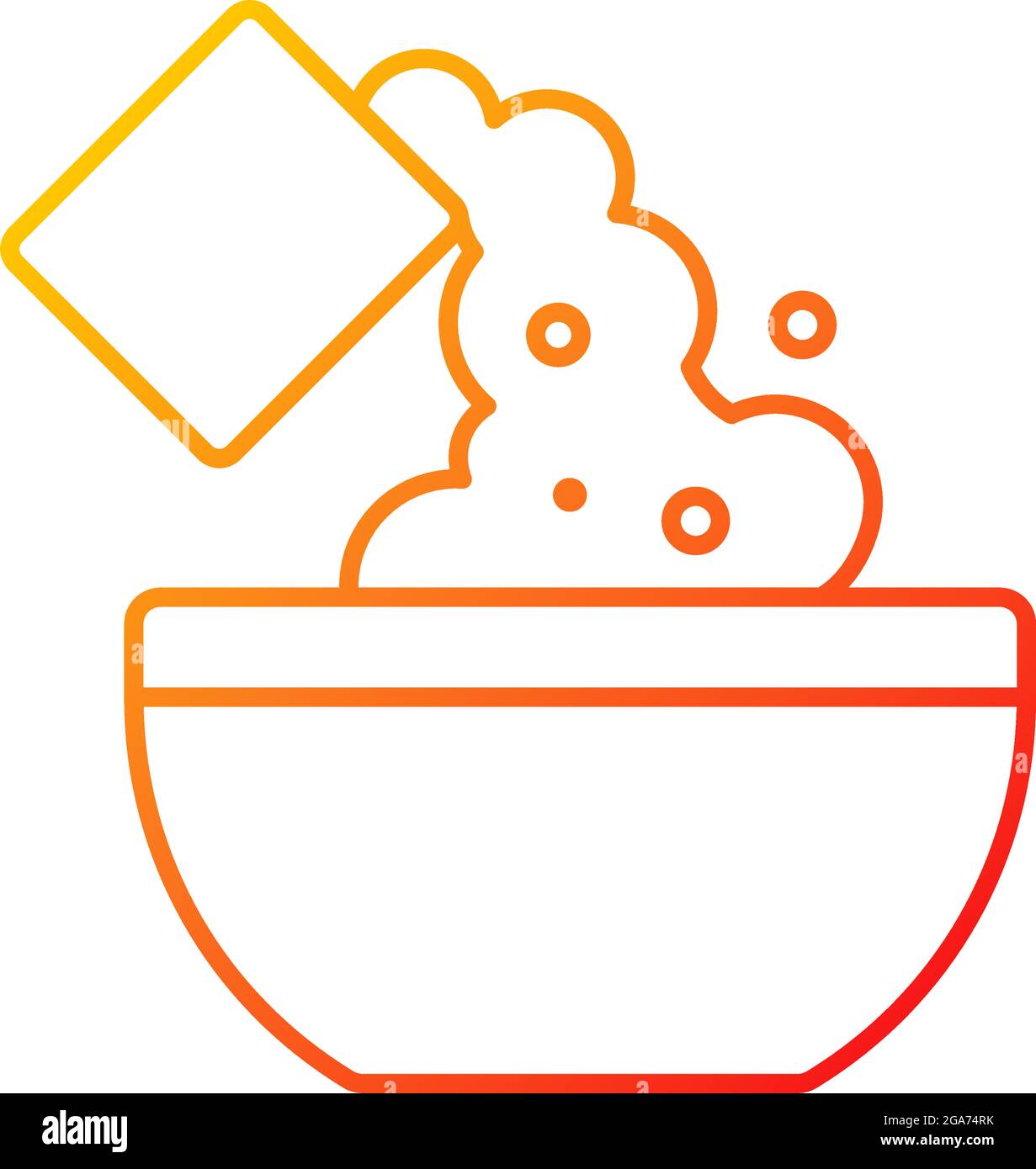 Add cooking ingredient gradient linear vector icon Stock Vector Image ...