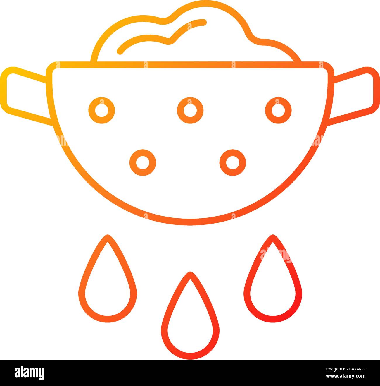Drain food gradient linear vector icon Stock Vector Image & Art - Alamy