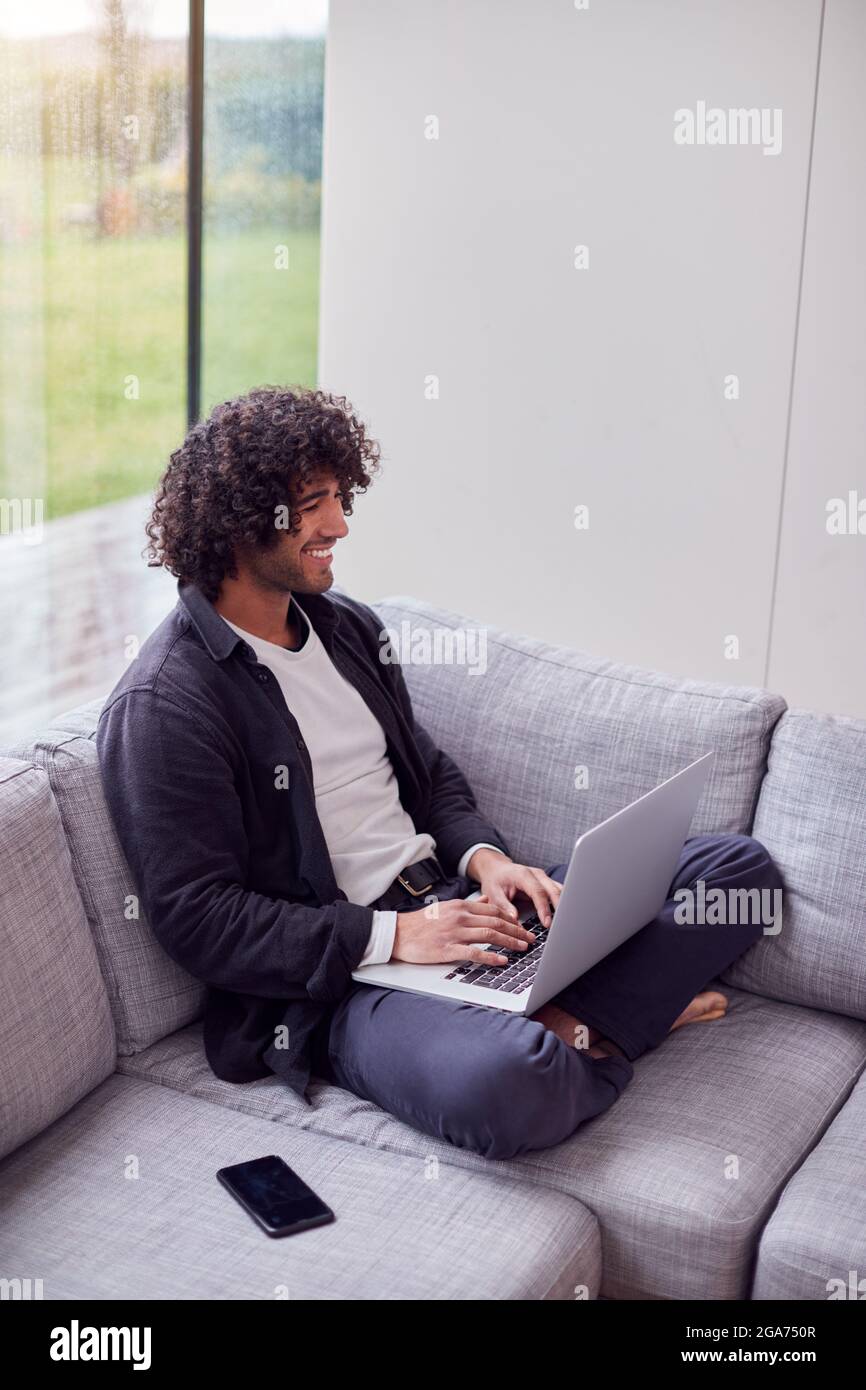 Teleworking sofa hi-res stock photography and images - Alamy