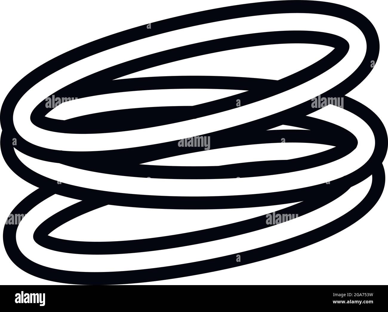 Gymnastics hoops icon. Outline Gymnastics hoops vector icon for web ...