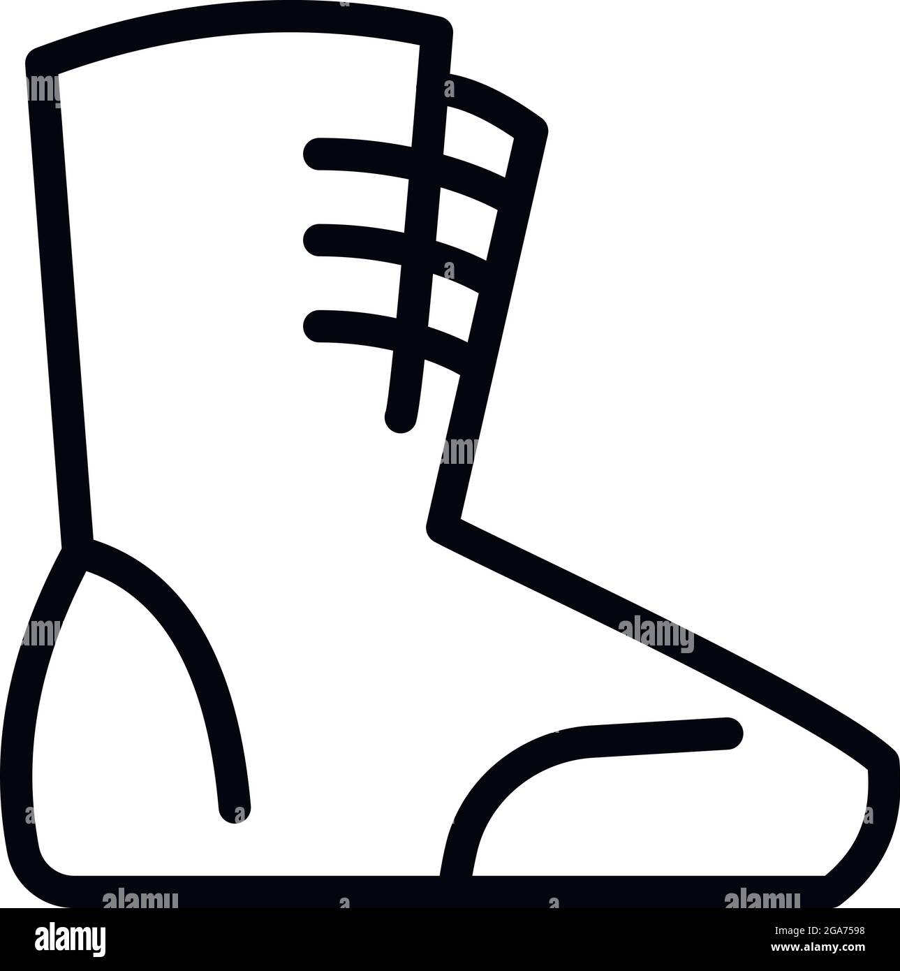 Boxing shoes icon. Outline Boxing shoes vector icon for web design ...
