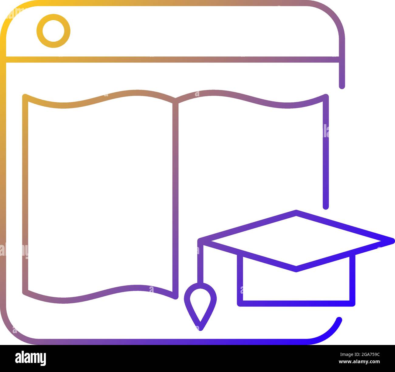 Learning platforms gradient linear vector icon Stock Vector Image & Art ... Learning platforms gradient linear vector icon Stock Vector Image & Art ...