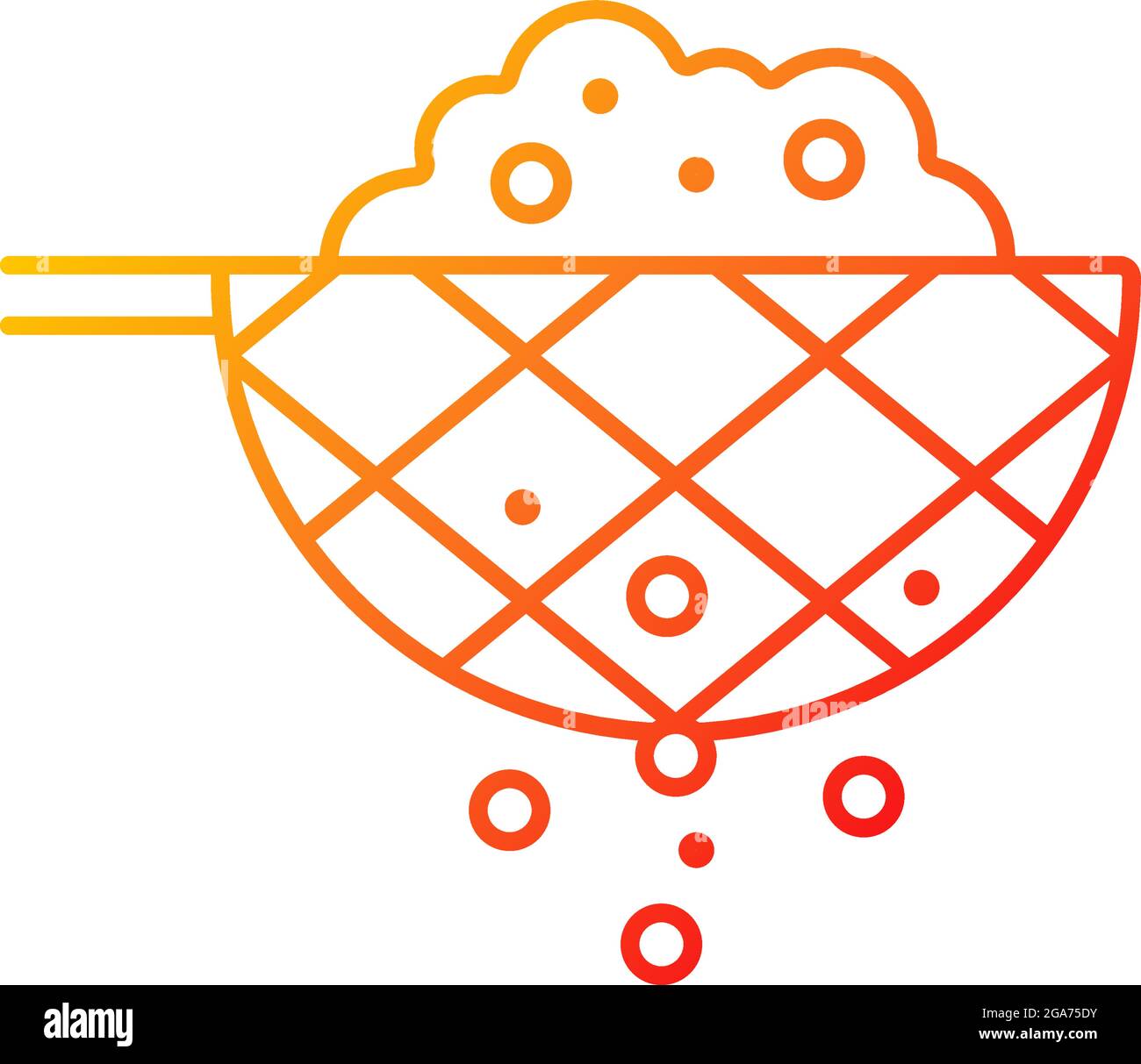 Sift cooking ingredient gradient linear vector icon Stock Vector Image ...
