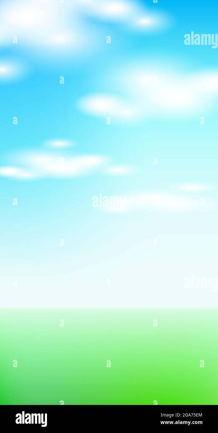 Blue realistic sky gradient. Nature landscape outdoor background ...