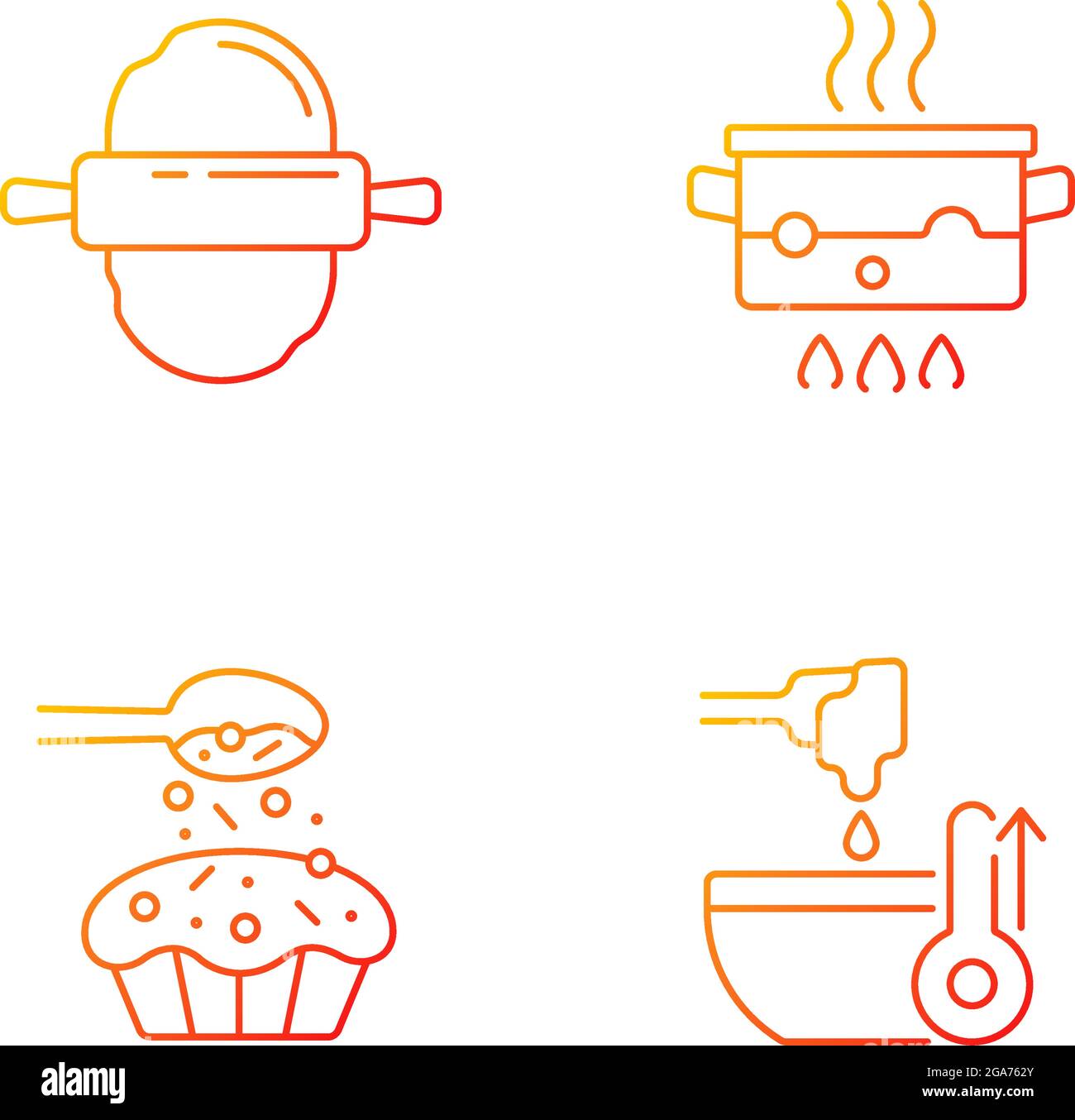 Cooking instructions icons hi-res stock photography and images - Alamy