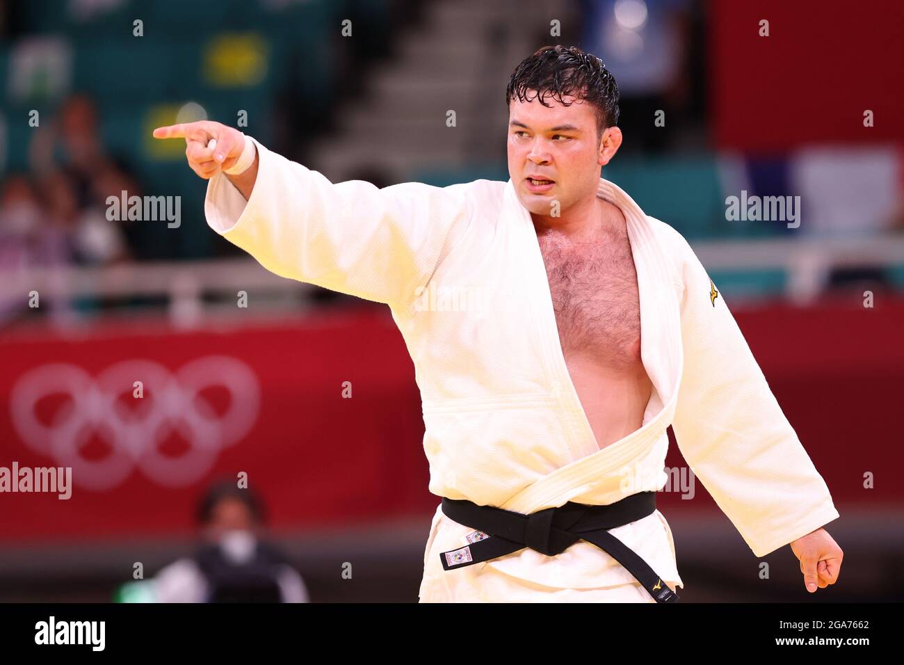 Tokyo, Japan. 29th July, 2021. Aaron Phillip Wolf (JPN) Judo : Men's -100kg Final during the ...