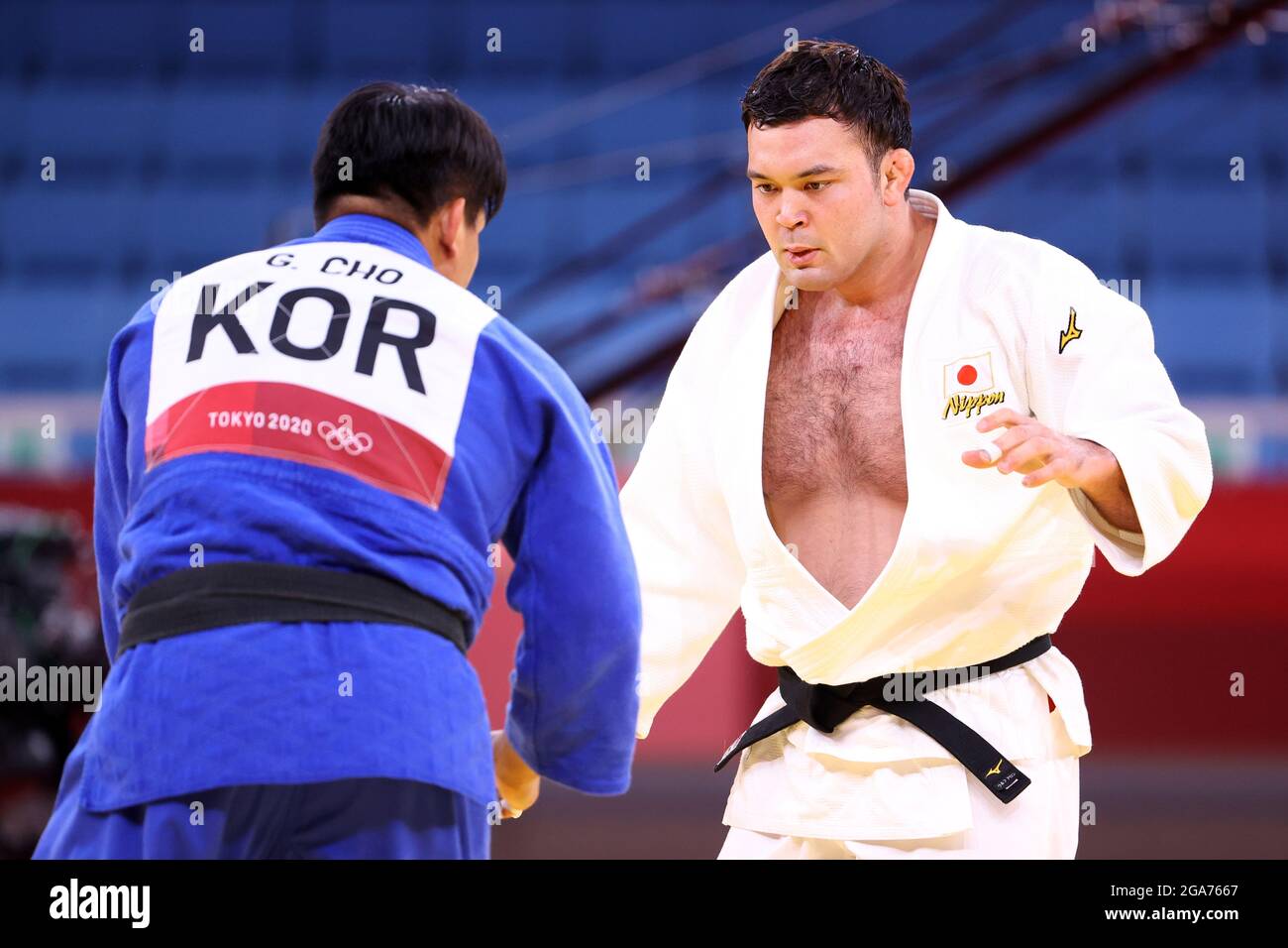 Tokyo, Japan. 29th July, 2021. Aaron Wolf (JPN) Judo : Men's -100kg Final during the Tokyo 2020 ...