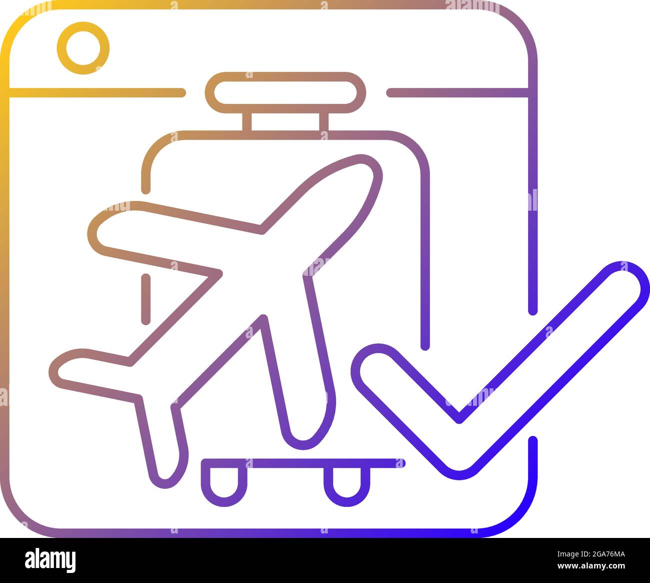 Online booking systems gradient linear vector icon Stock Vector Image ...