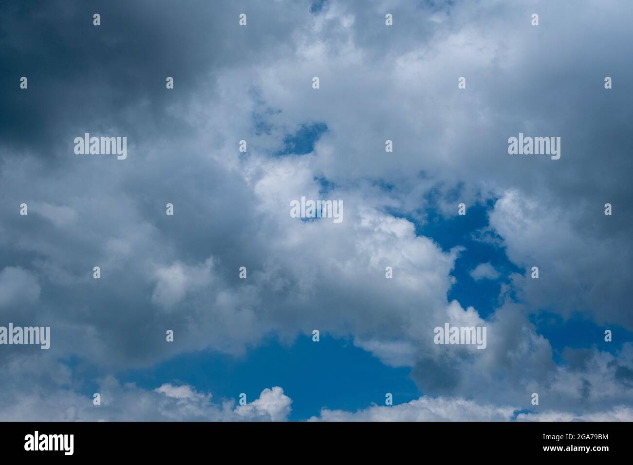 blue sky background with white clouds in the netherlands Stock Photo ...