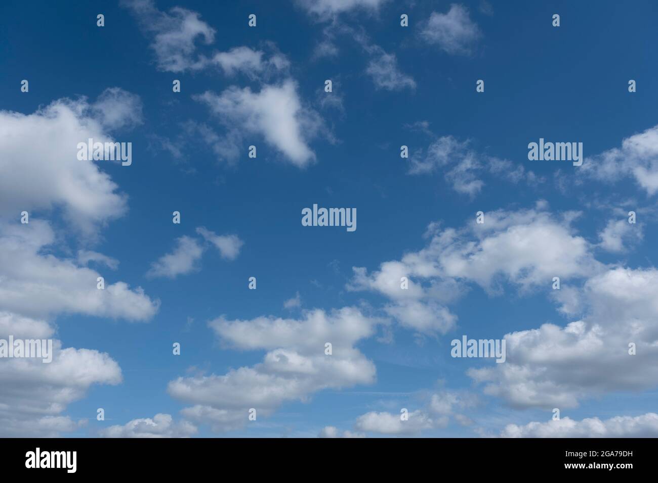 blue sky background with white clouds in the netherlands Stock Photo ...