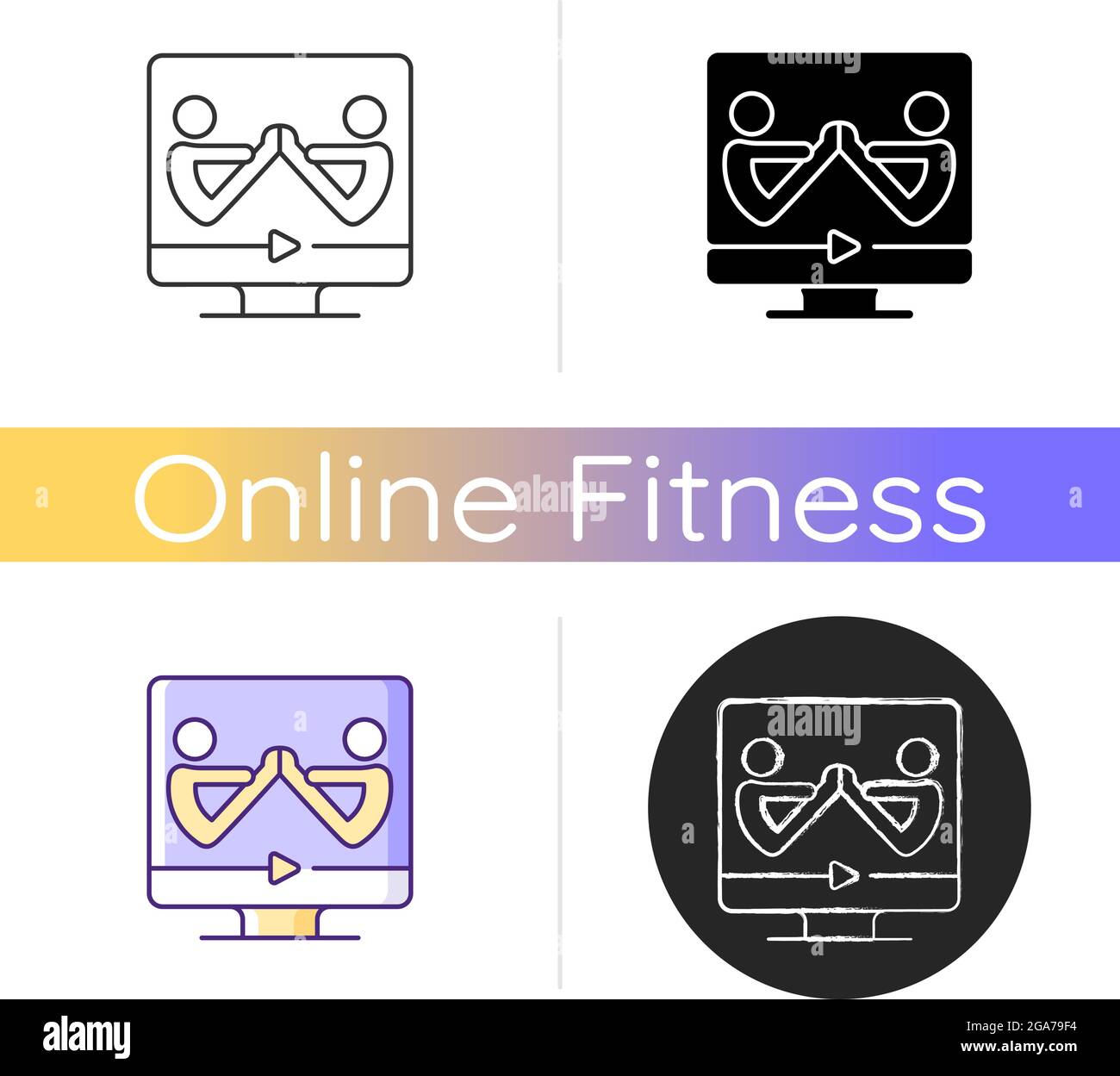 Partner yoga icon Stock Vector Image & Art - Alamy