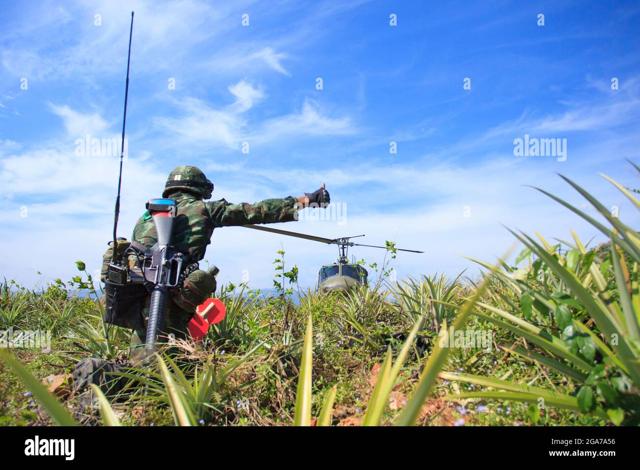 Giving signal hi-res stock photography and images - Alamy