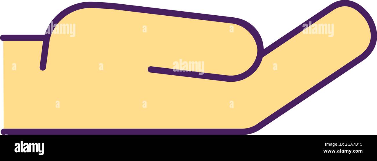 Hand of mercy RGB color icon Stock Vector Image & Art - Alamy