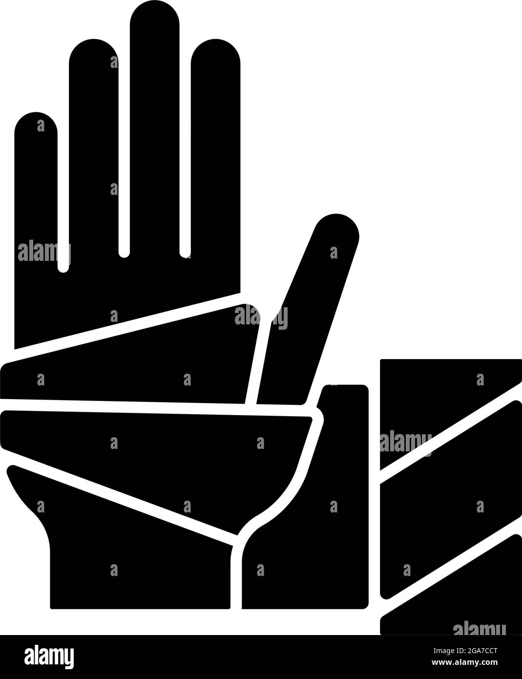 Medical bandage black glyph icon Stock Vector Image & Art - Alamy