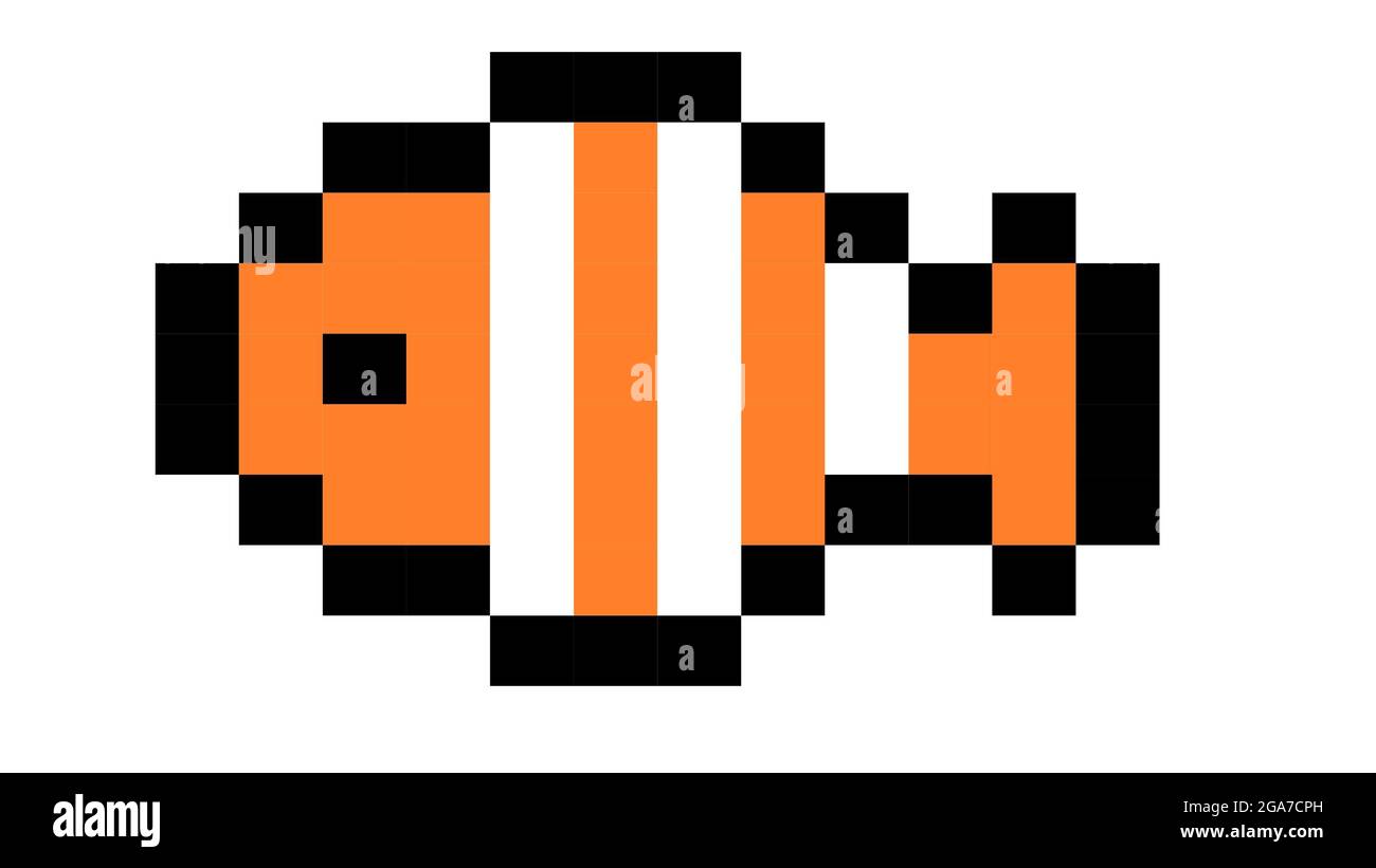 Fish Minecraft Pixel Art