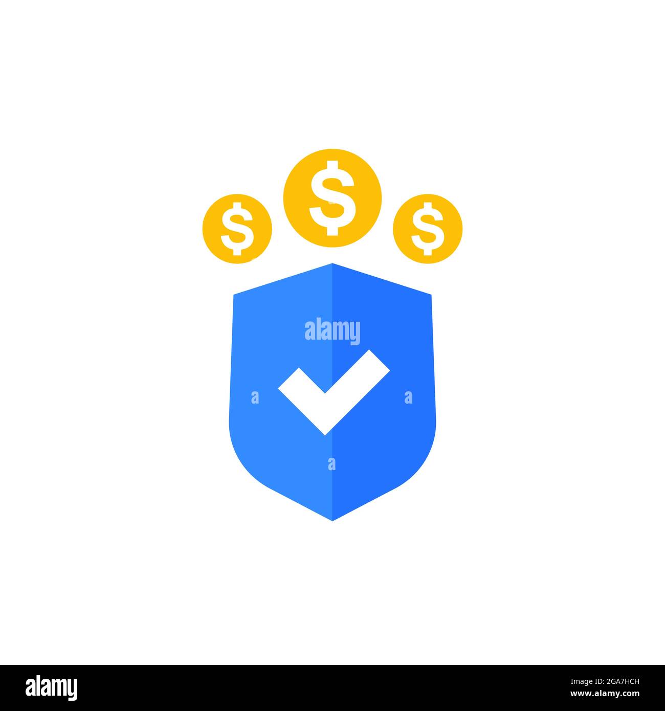 insurance money icon on white Stock Vector Image & Art - Alamy